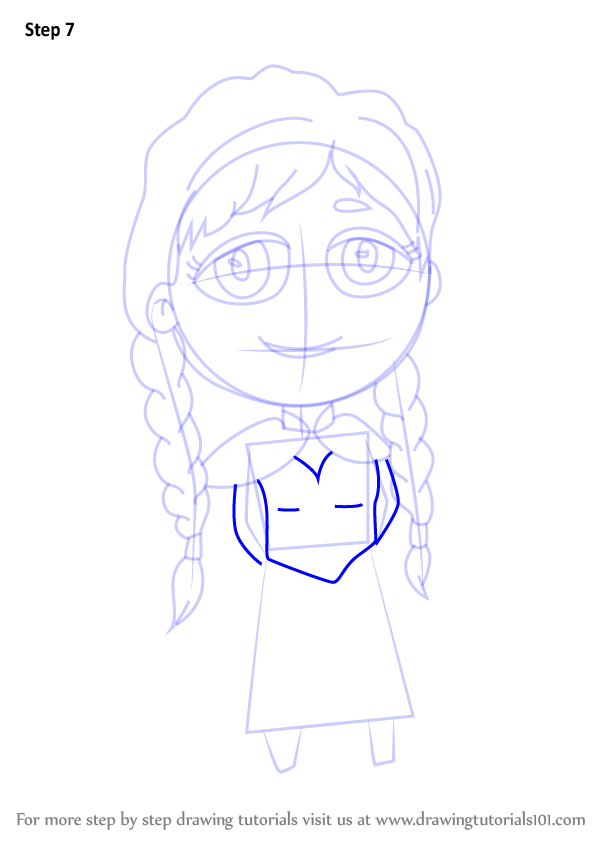 How to Draw Chibi Anna from Frozen (Chibi Characters) Step by Step ...