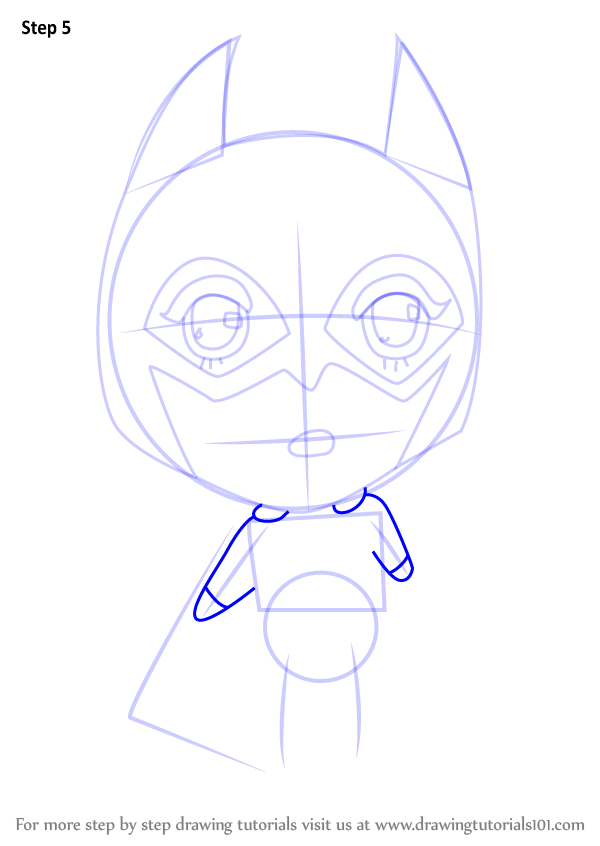 How to Draw Chibi Batgirl (Chibi Characters) Step by Step ...