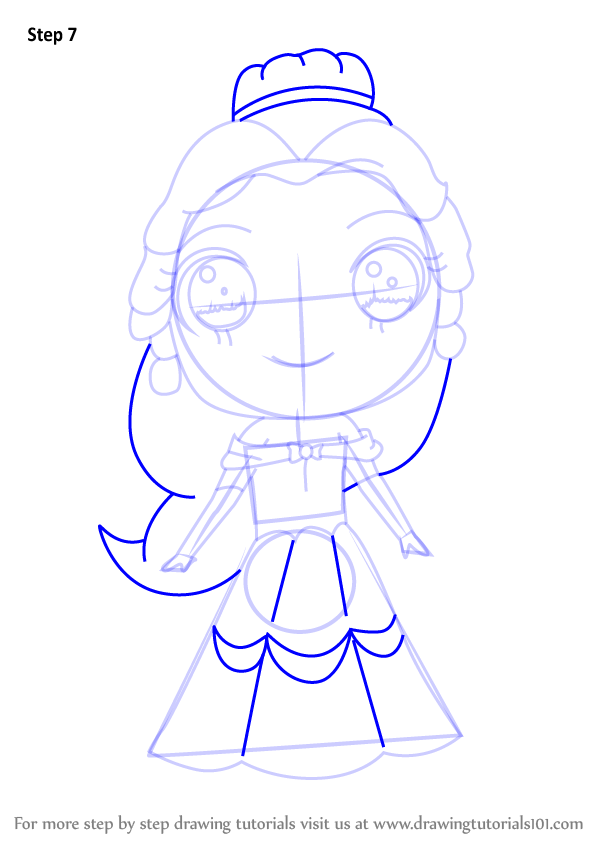 How to Draw Chibi Belle from Beauty and the Beast (Chibi Characters ...
