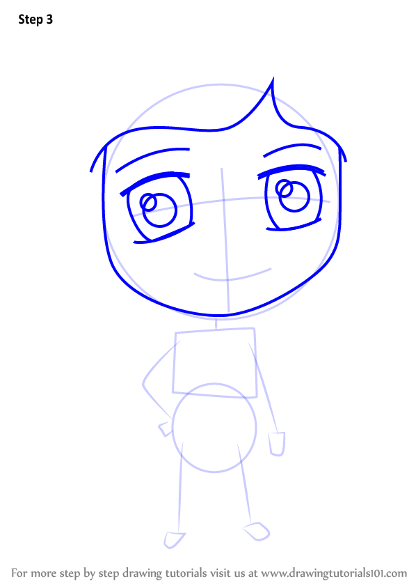 How to Draw Chibi Mel Jones from Coraline (Chibi Characters) Step by ...