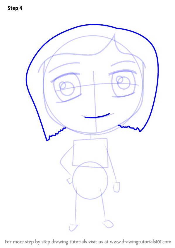 How to Draw Chibi Mel Jones from Coraline (Chibi Characters) Step by ...
