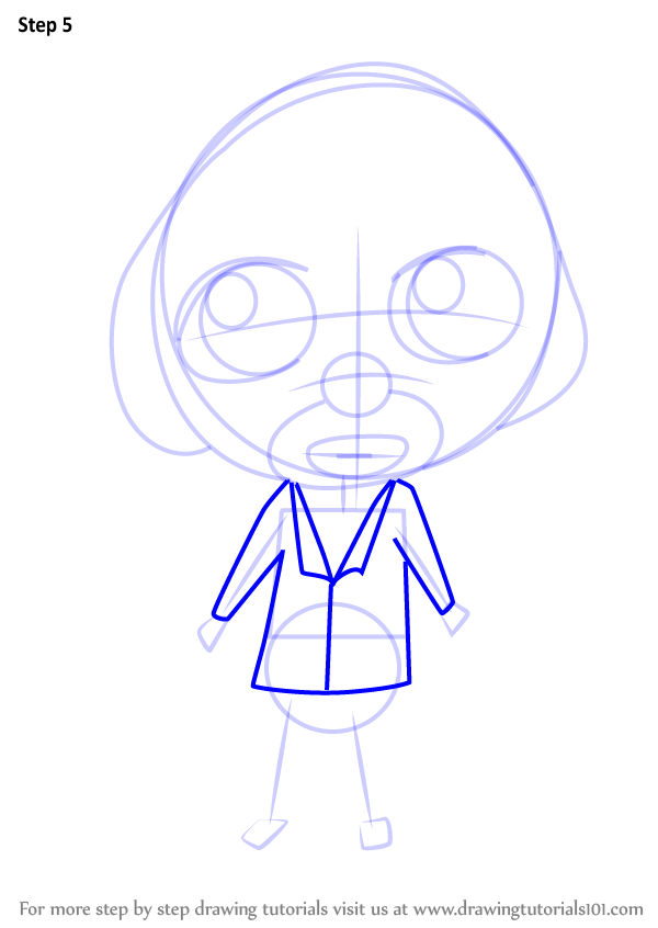 How to Draw Chibi Perez From Despicable me 3 (Chibi Characters) Step by ...