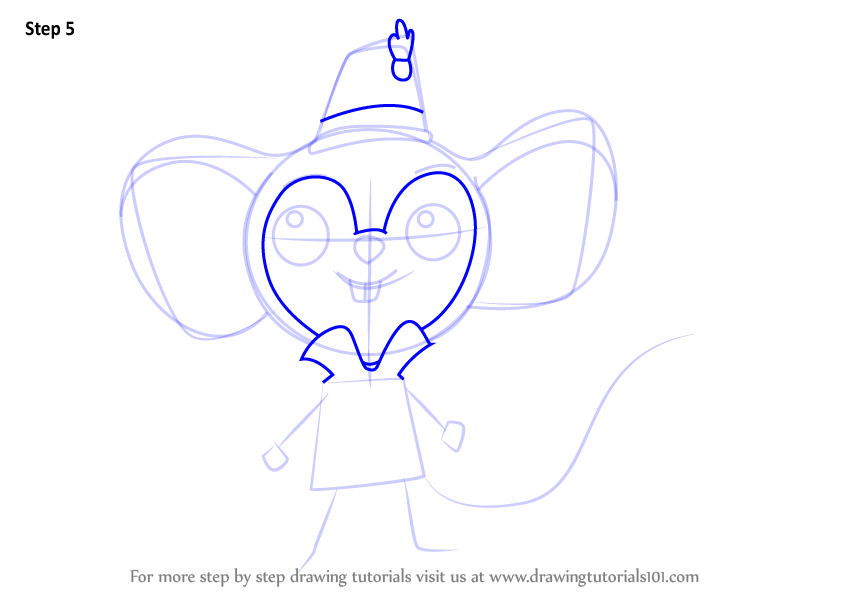 How to Draw Chibi Timothy Q. Mouse from Dumbo (Chibi Characters) Step ...