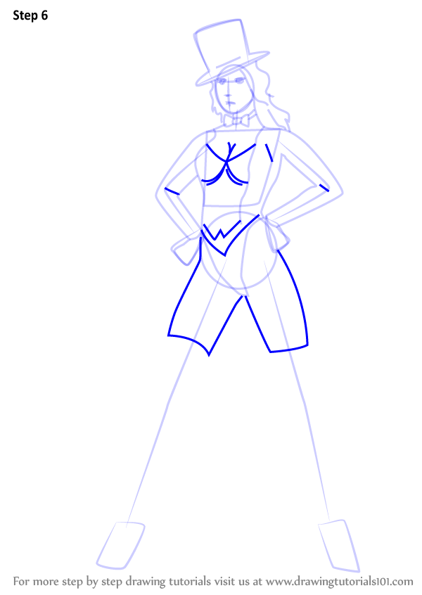 How to Draw Zatanna Zatara (DC Comics) Step by Step ...