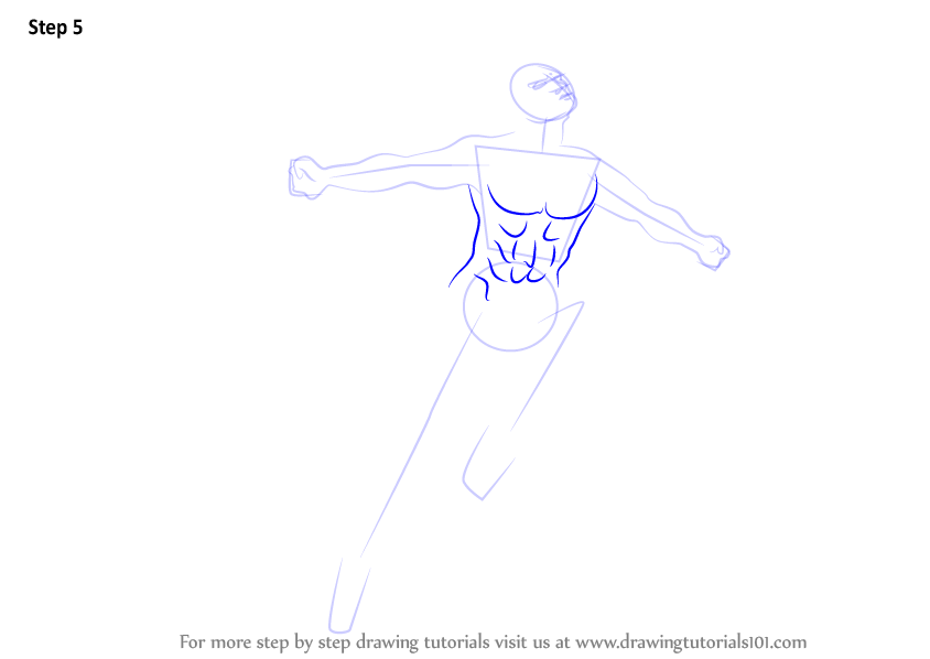 How to Draw The Human Torch (Marvel Comics) Step by Step ...