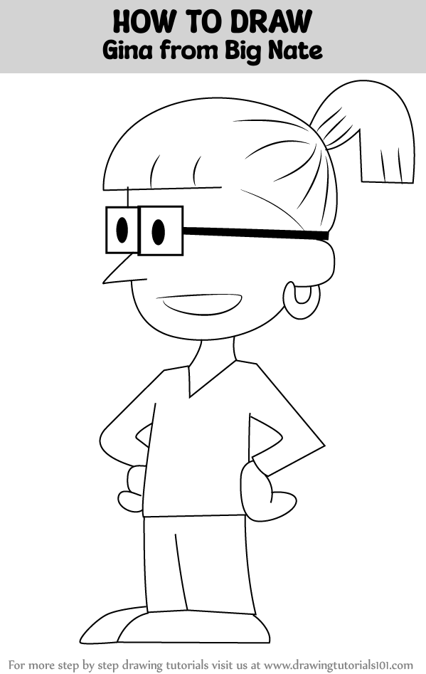 How to Draw Gina from Big Nate (Big Nate) Step by Step ...