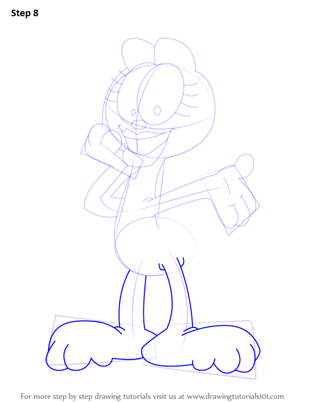 How to Draw Arlene from Garfield (Garfield) Step by Step ...