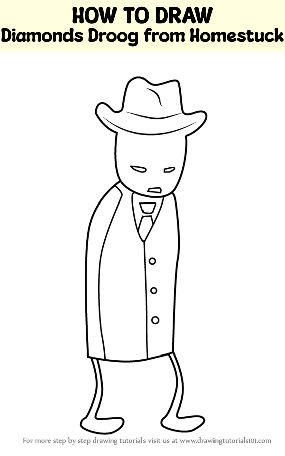 How to Draw Diamonds Droog from Homestuck (Homestuck) Step by Step ...