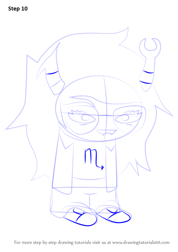 How to Draw Vriska Serket from Homestuck (Homestuck) Step by Step ...