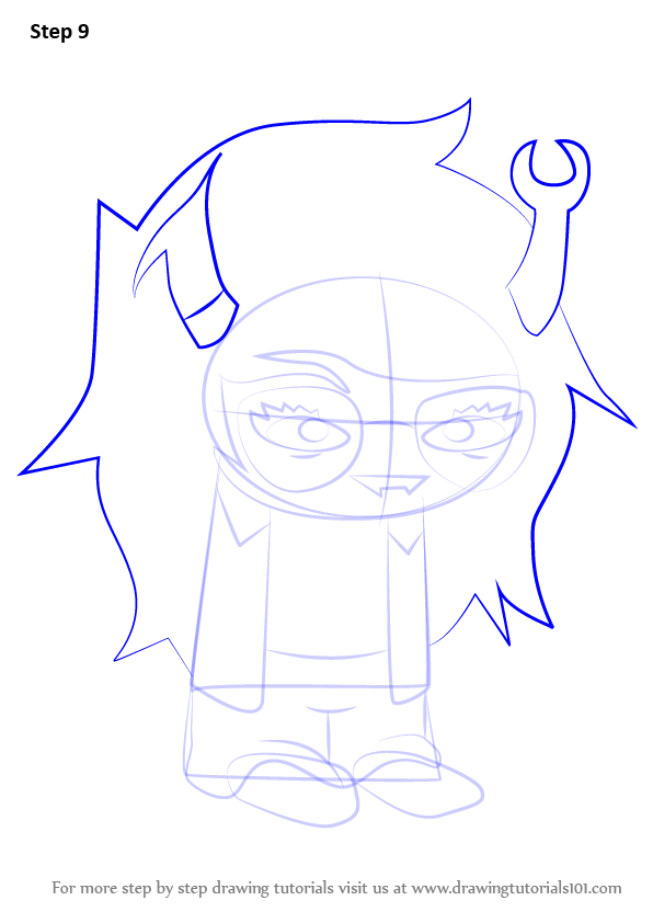 How to Draw Vriska Serket from Homestuck (Homestuck) Step by Step ...