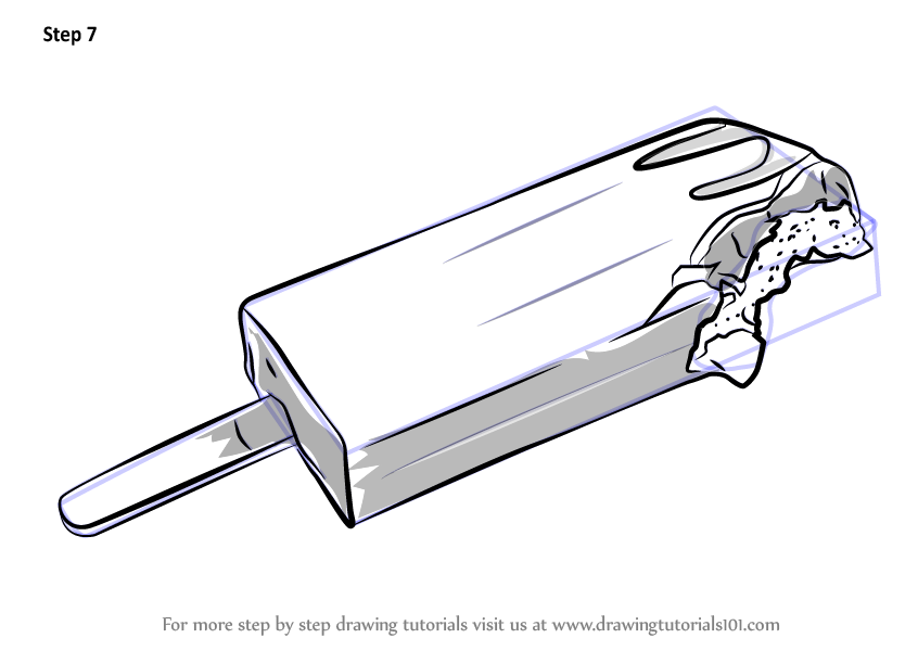 How to Draw Chocobar Bar (Ice Creams) Step by Step ...