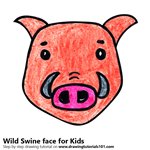 Learn How to Draw a Leopard Face for Kids (Animal Faces for Kids) Step ...