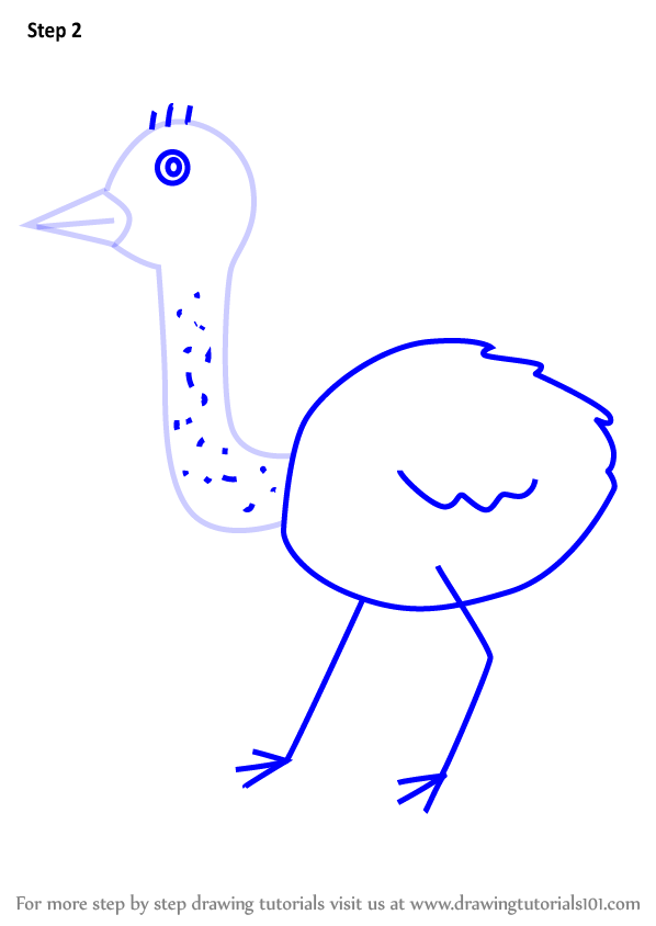 How to Draw an Emu for Kids (Animals for Kids) Step by Step ...