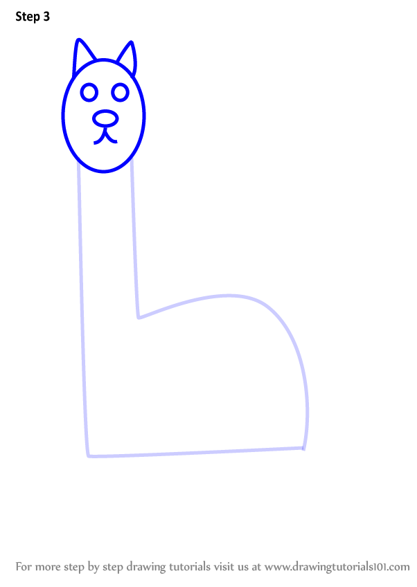 How to Draw a Llama from Letter L (Animals with Letters) Step by Step ...