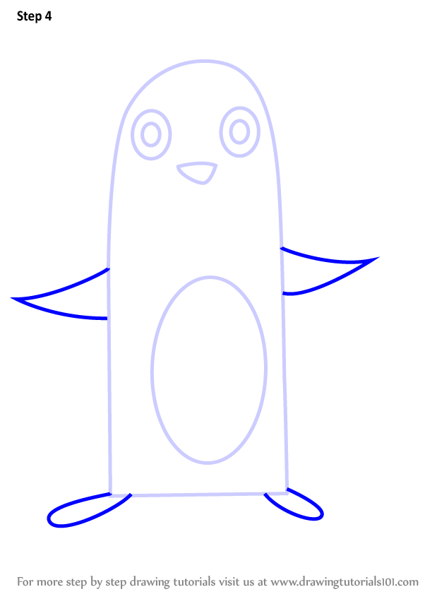 How to Draw a Penguin using Number 10 (Animals with Numbers) Step by ...
