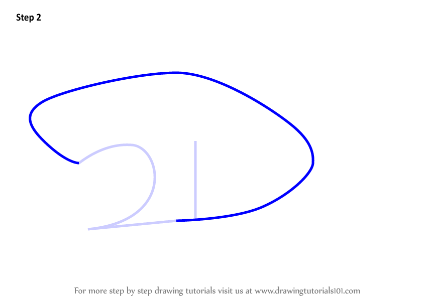 How to Draw a Shark using Number 21 (Animals with Numbers) Step by Step ...