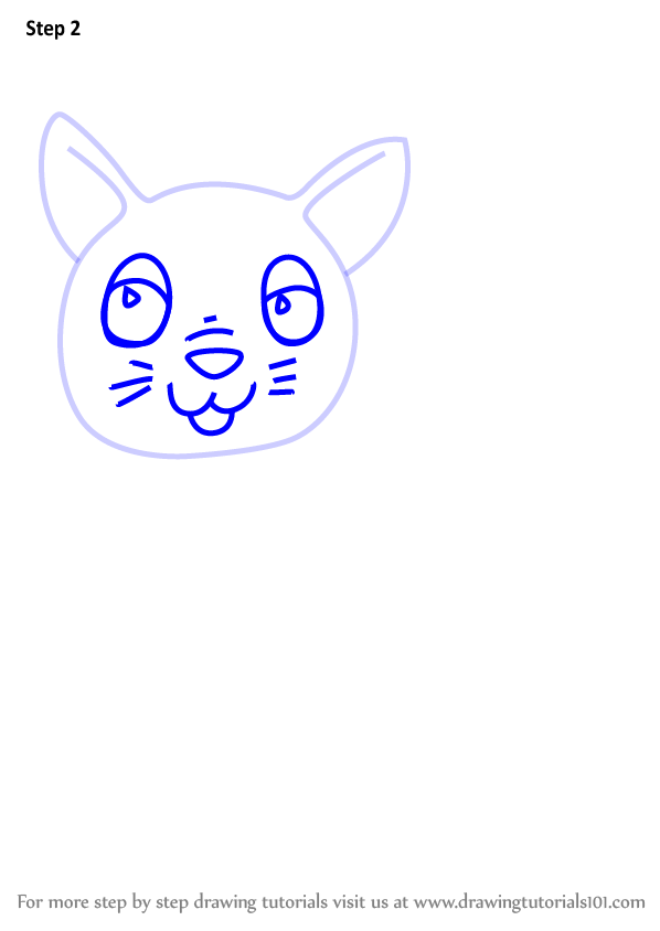 How to Draw a Cartoon Cat (Cartoon Animals) Step by Step ...
