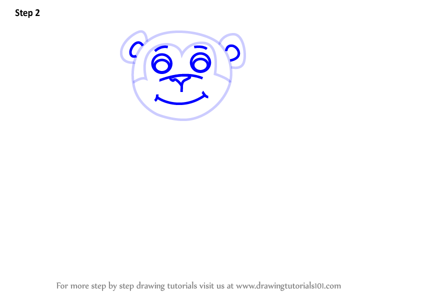 How to Draw a Cartoon Monkey (Cartoon Animals) Step by Step ...