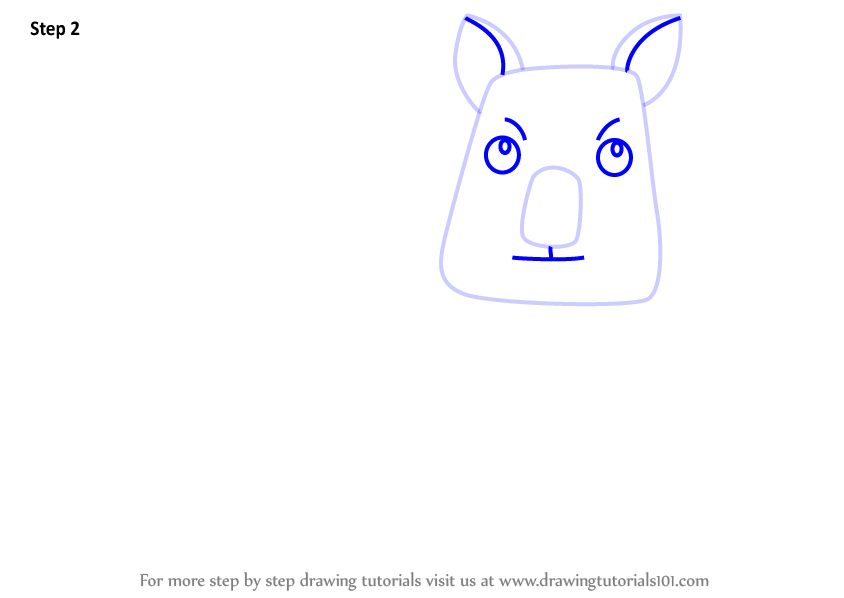How to Draw a Cartoon Quokka (Cartoon Animals) Step by Step ...