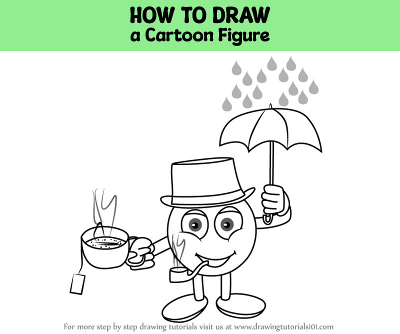How to Draw a Cartoon Figure (Cartoons for Kids) Step by Step ...