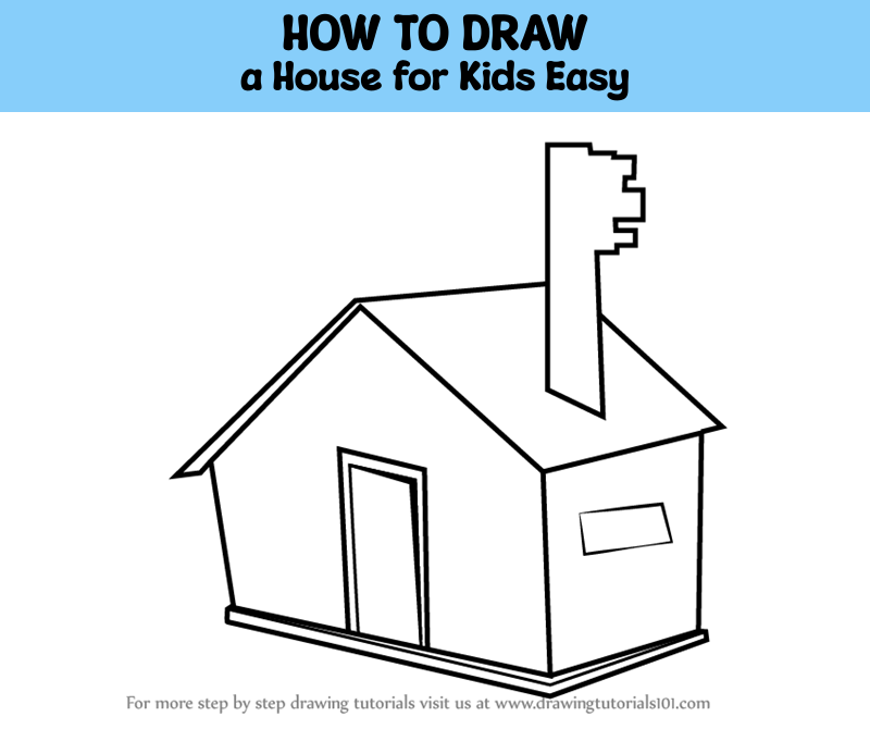 How To Draw A House For Kids How To Draw And Color A House For Kids