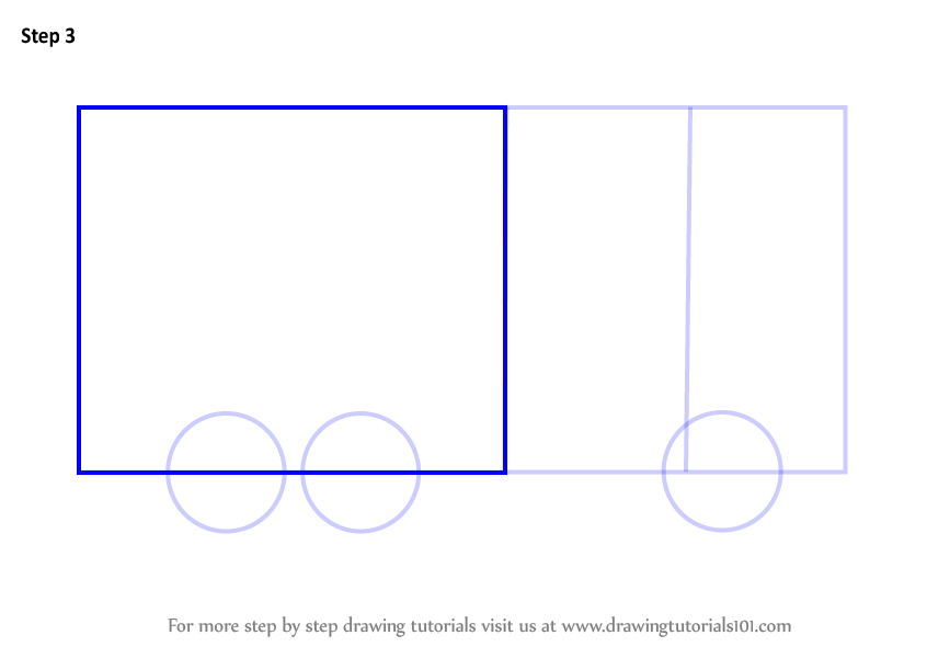How to Draw Transport Truck for Kids (Vehicles) Step by Step ...