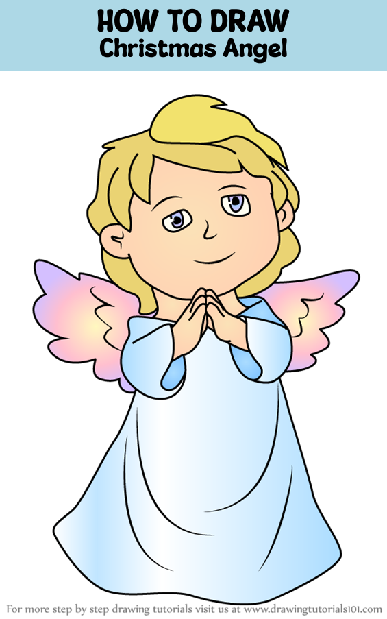 How to Draw Christmas Angel (Christmas) Step by Step ...