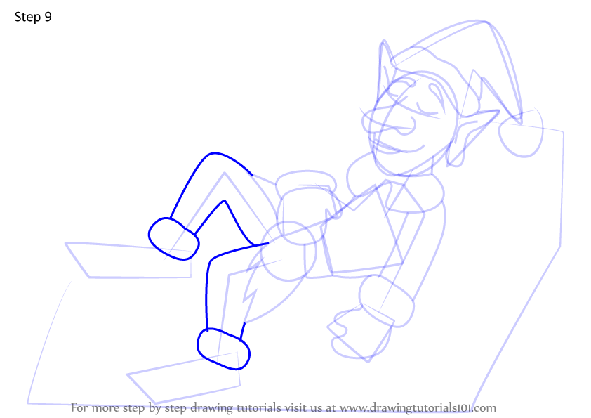 How to Draw Christmas Elf Sleeping (Christmas) Step by Step ...