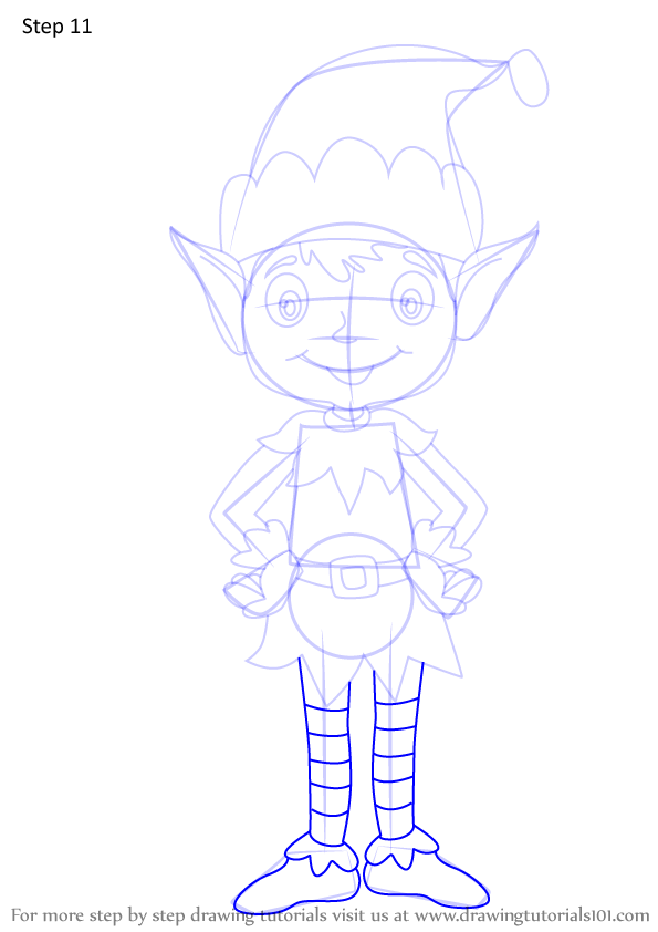 How to Draw Christmas Elf (Christmas) Step by Step ...