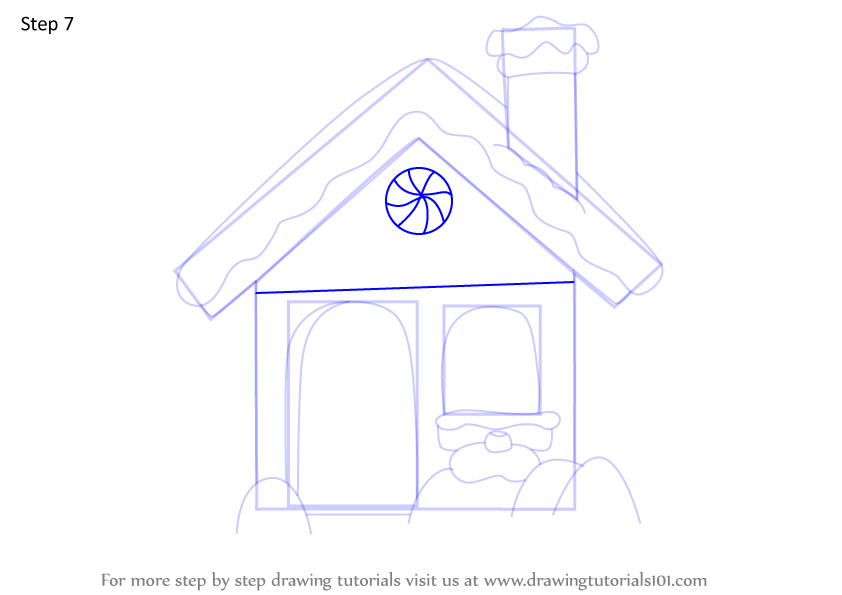 How to Draw Christmas Gingerbread House (Christmas) Step by Step ...