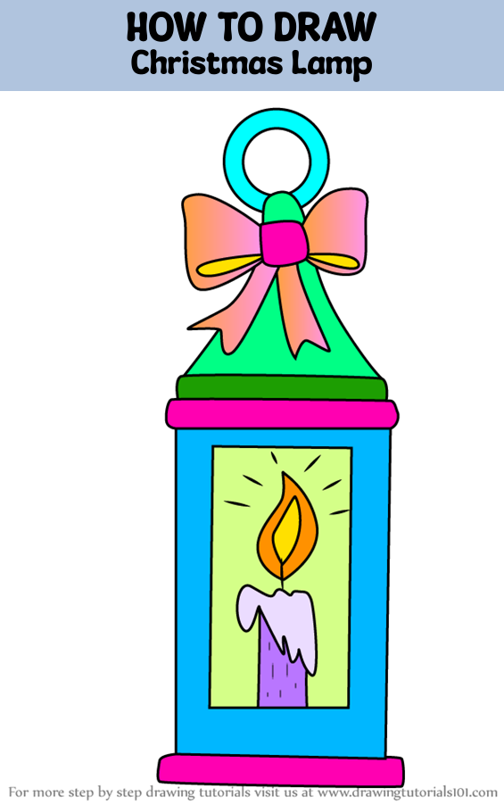 How to Draw Christmas Lamp (Christmas) Step by Step ...