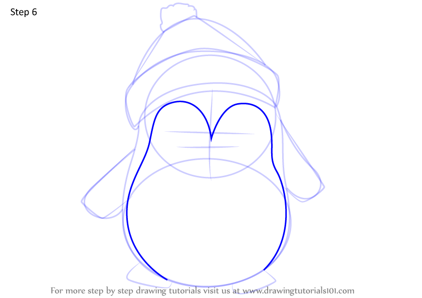 How to Draw Christmas Penguin (Christmas) Step by Step ...