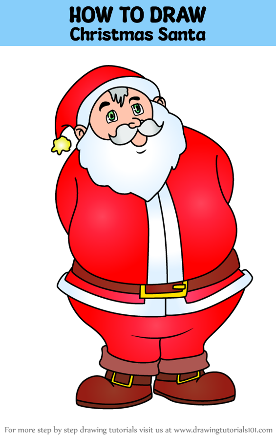 How to Draw Christmas Santa (Christmas) Step by Step ...