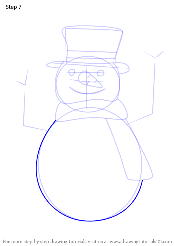 How to Draw Christmas Snowman (Christmas) Step by Step ...