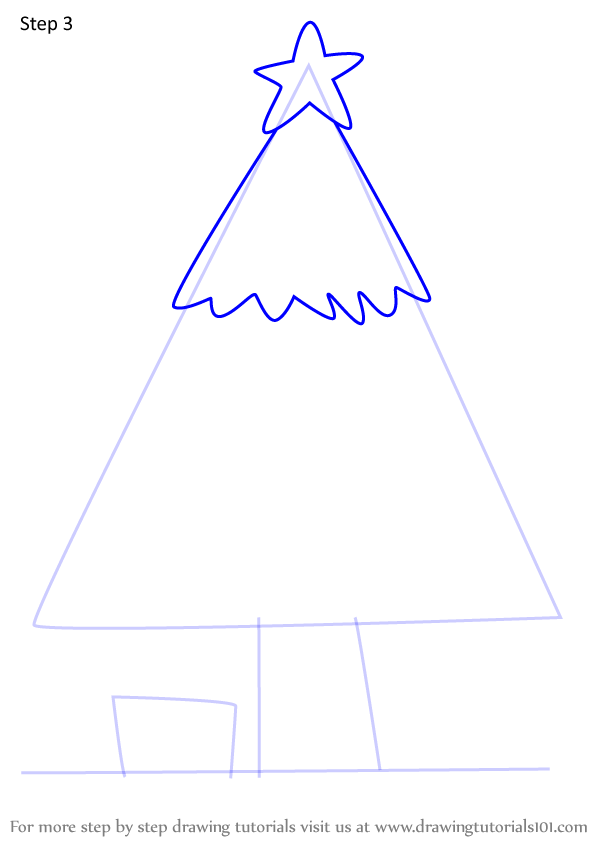 How to Draw Christmas Tree (Christmas) Step by Step ...