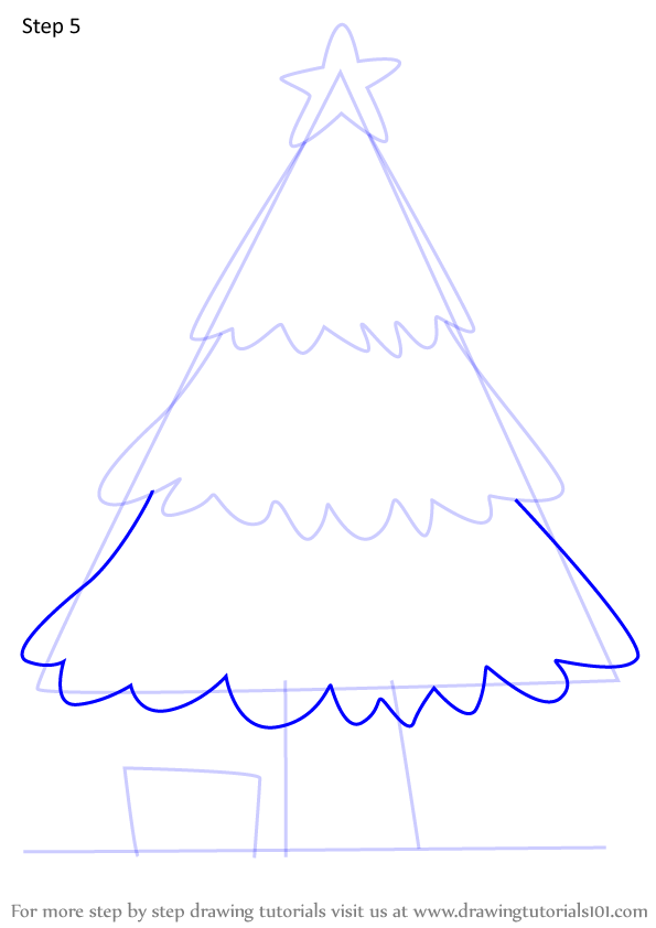How to Draw Christmas Tree (Christmas) Step by Step ...