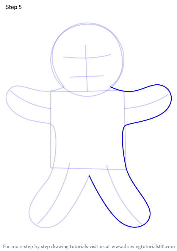 How to Draw Gingerbread Man (Christmas) Step by Step ...