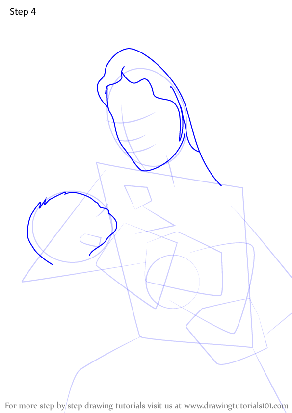How to Draw Mary Looking Over Jesus (Christmas) Step by Step ...