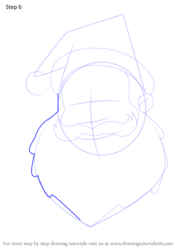 How to Draw Santa Face (Christmas) Step by Step | DrawingTutorials101.com
