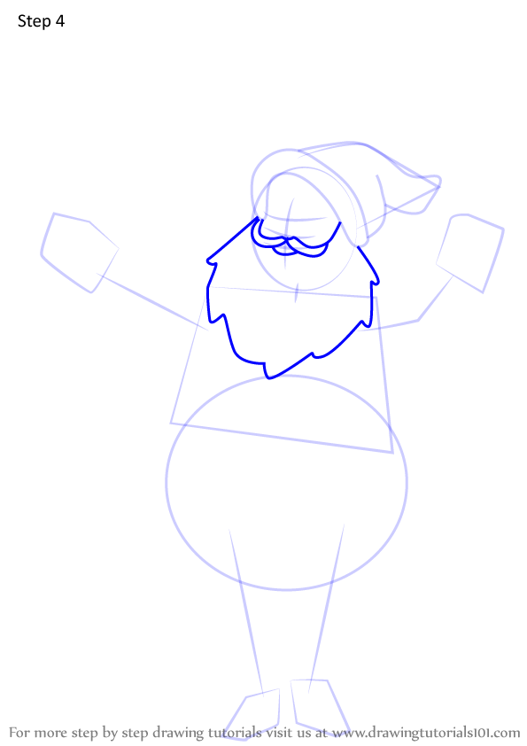 How to Draw Santa Saying ho ho ho (Christmas) Step by Step ...