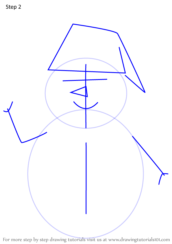 How to Draw Snowman With Scarf (Christmas) Step by Step ...