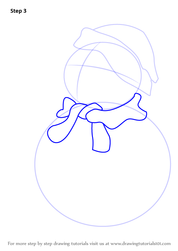 How to Draw Snowman (Christmas) Step by Step | DrawingTutorials101.com