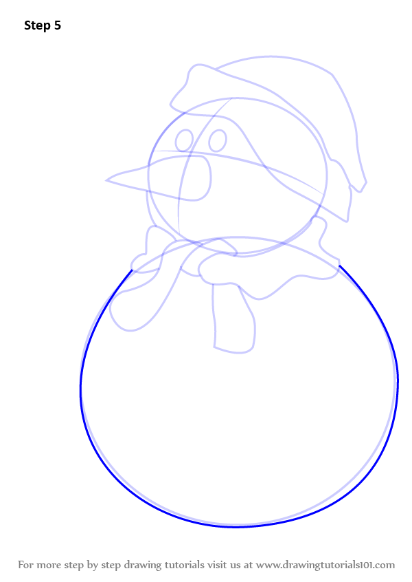 How to Draw Snowman (Christmas) Step by Step | DrawingTutorials101.com