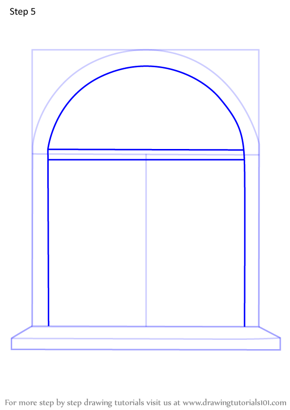 How to Draw Winter Window (Christmas) Step by Step ...