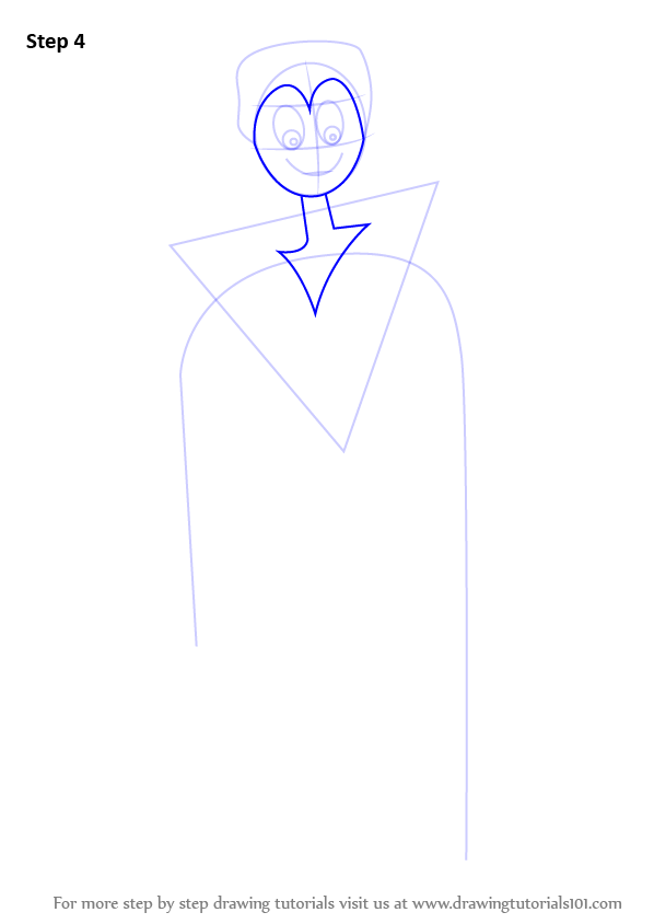 How to Draw a Dracula (Halloween) Step by Step | DrawingTutorials101.com