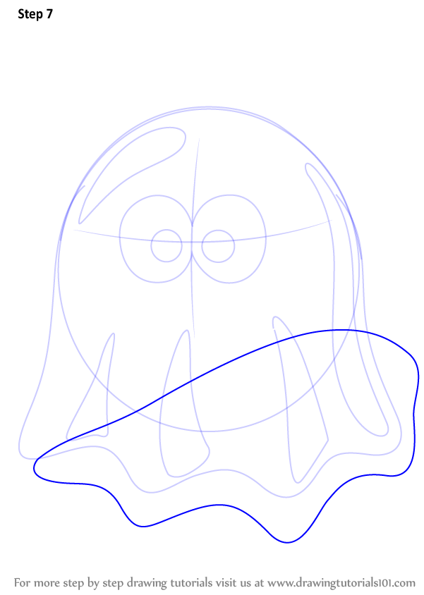How to Draw a Ghost Cartoon (Halloween) Step by Step ...