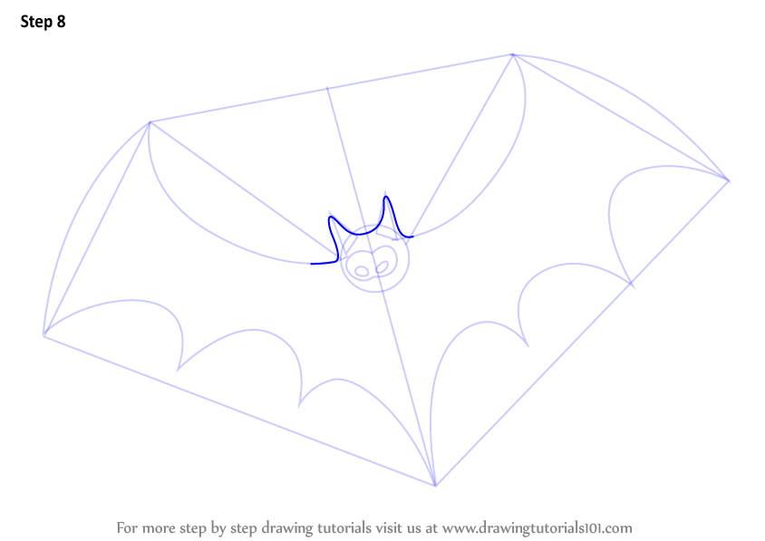 How to Draw Halloween Bat (Halloween) Step by Step ...