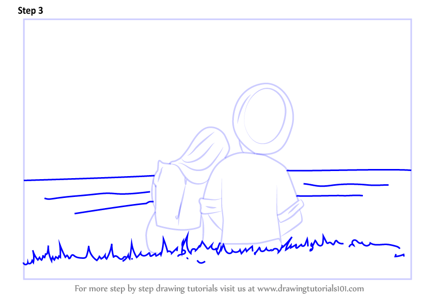 How To Draw Love Couple Step By Step