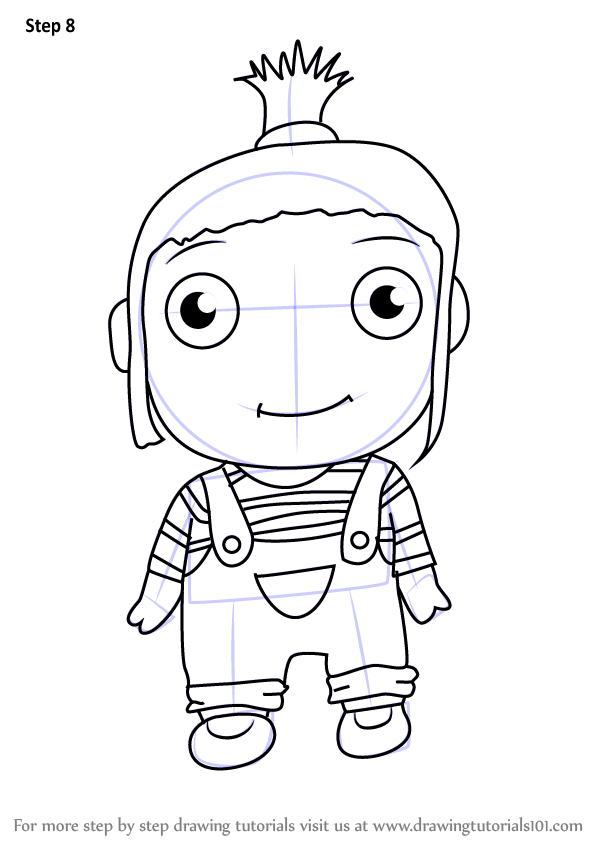 How To Draw Despicable Me Agnes How To Draw Agnes Gru | Despicabel Me