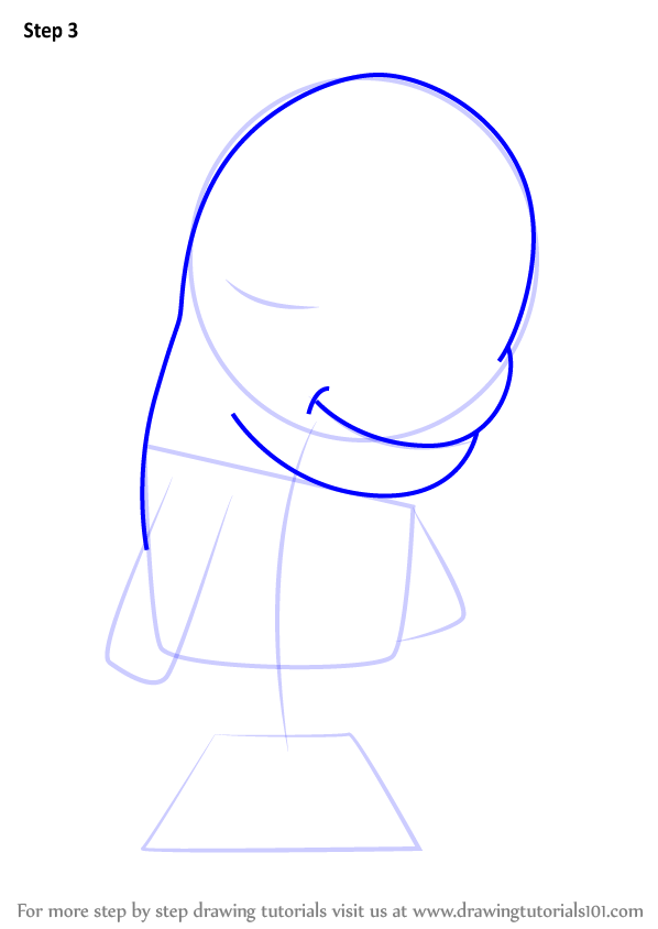 How to Draw Kawaii Bailey from Finding Dory (Kawaii Characters) Step by ...